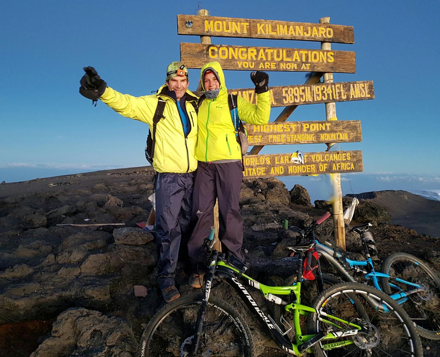 Martin and Jeannie Dreyer set new record mountain biking Kilimanjaro ...